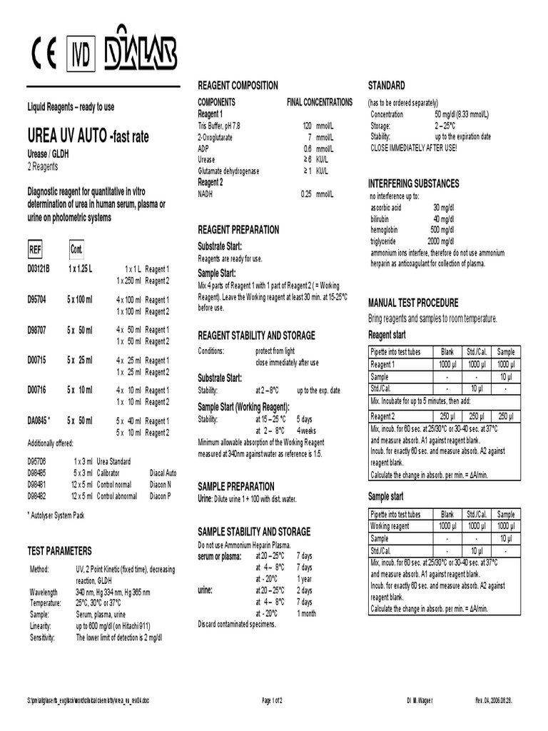 Urea Dialab | PDF | Urea | Chemistry