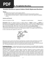 Double Displacement Reaction Examples | PDF | Ion | Precipitation ...