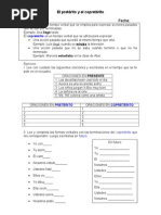 Tiempos Verbales Presente, Preterito y Copreterito | PDF