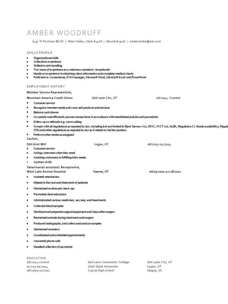 Amber Resume | PDF