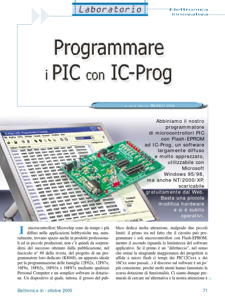 Programmare I PIC Con IC-Prog | PDF