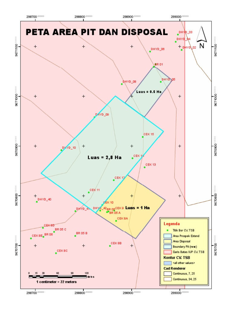Map Depicting Proposed Land for Waste Disposal and Surrounding ...