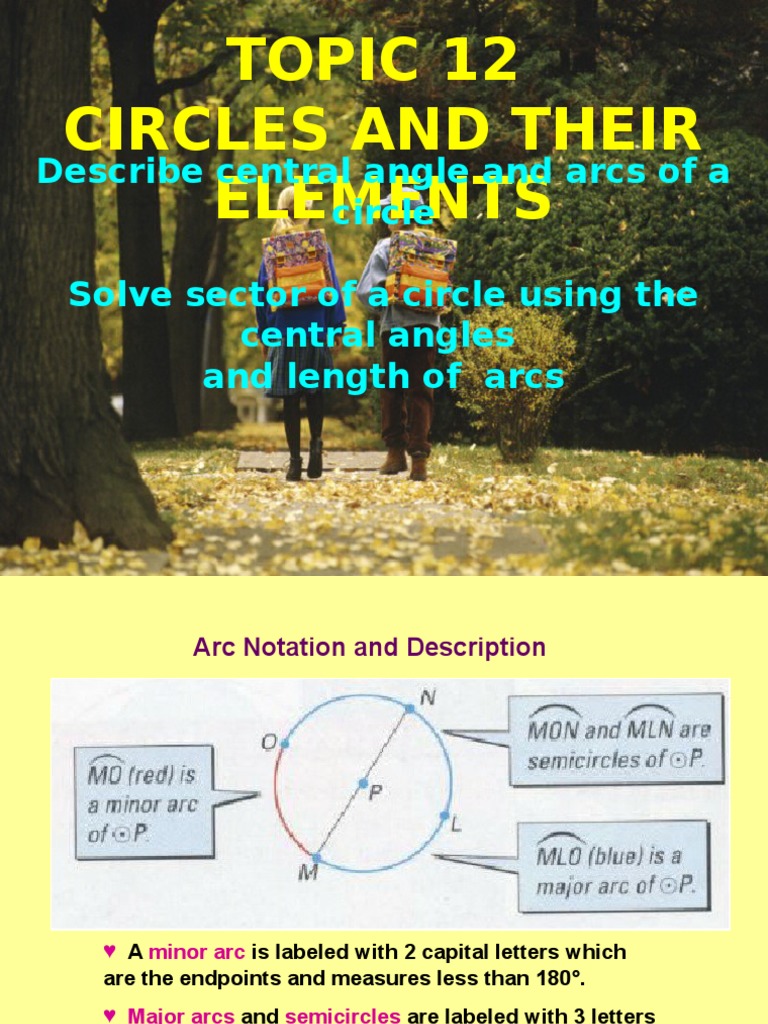 Topic 12 (Angle, Arcs, Segment & Sector of Circles) | PDF | Circle | Angle