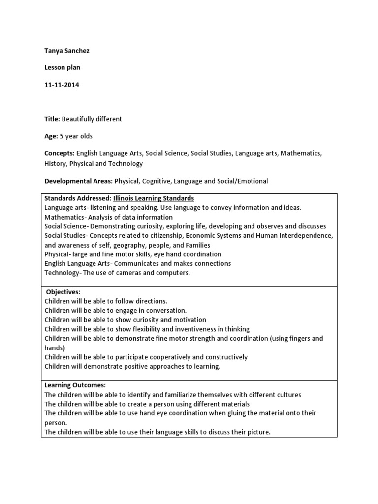 Culture Lesson Plan | PDF | Social Science | Lesson Plan