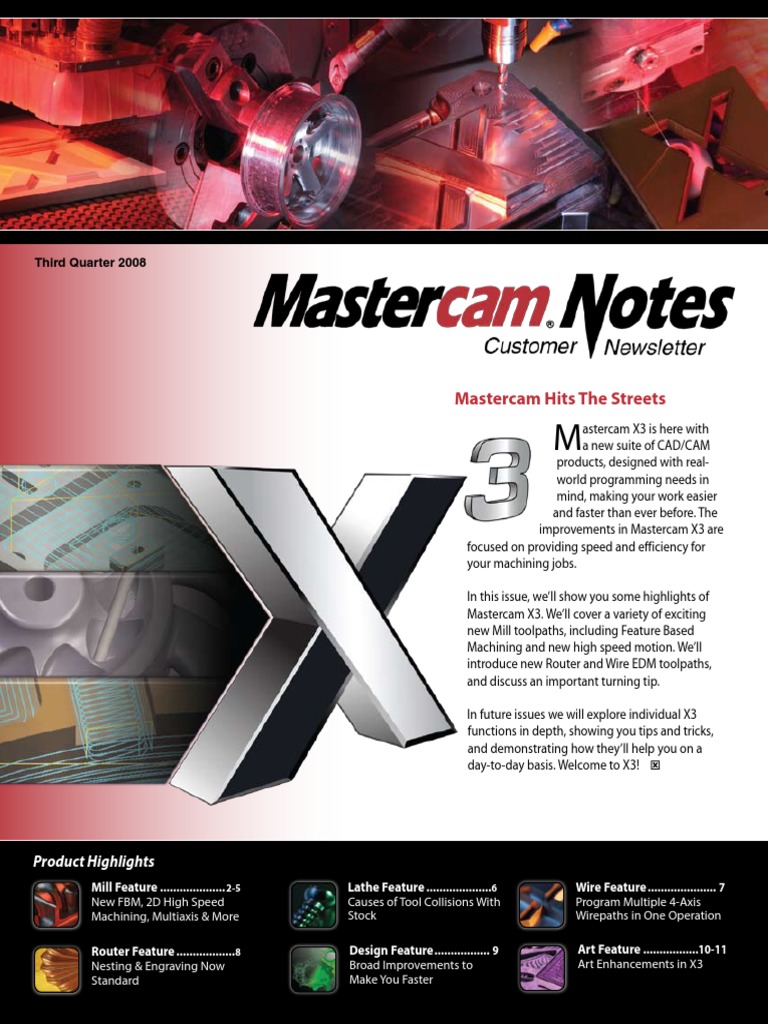 Mastercam X3 | PDF | Machining | Engraving Mastercam X3 | PDF | Machining | Engraving