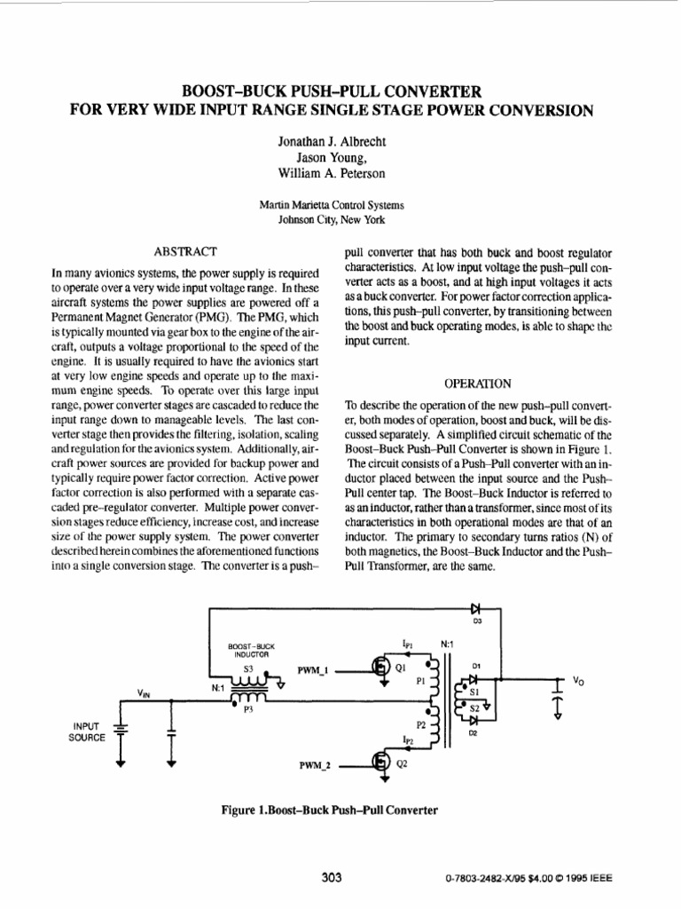 Boost-Buck Push-Pull Converter For Very Wide Input Range Single Stage ...