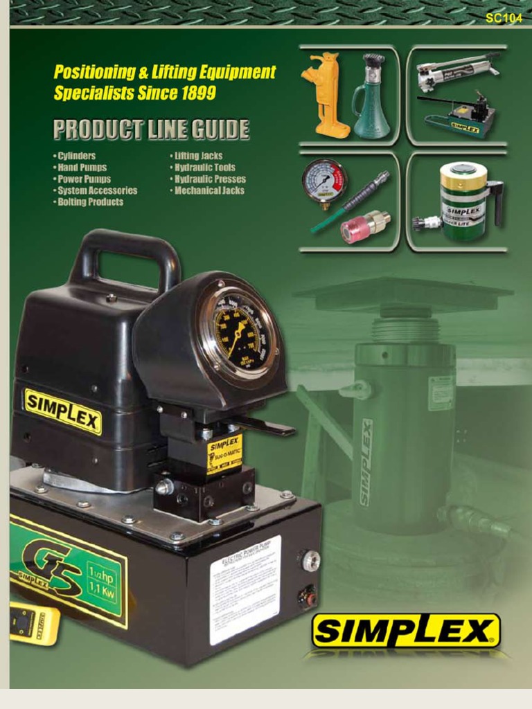 Simplex Catalog | PDF | Cylinder (Engine) | Pump