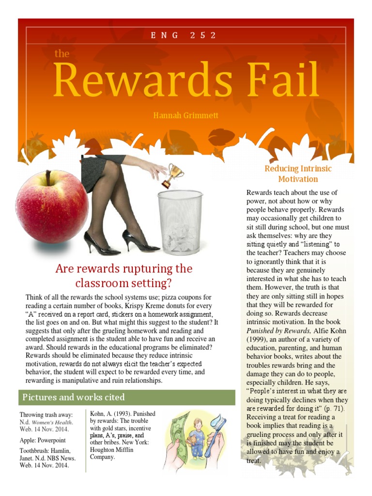 Rewards Reduce Classroom Motivation | PDF | Reward System | Motivation