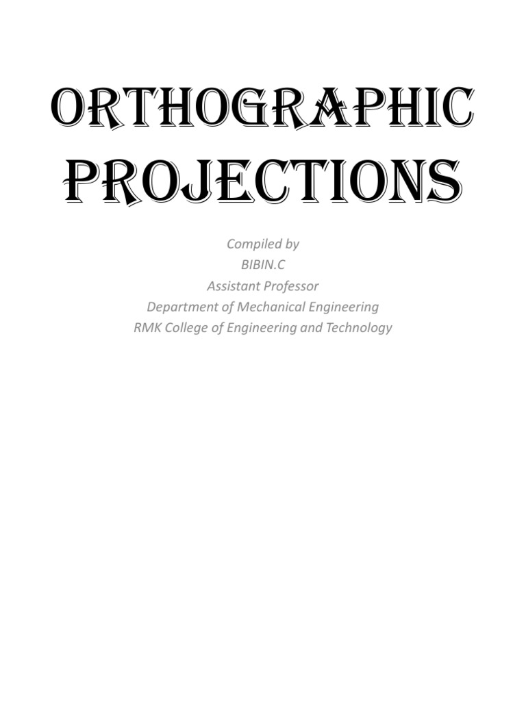 Orthographic Views-Questions & Answers | PDF | Manufactured Goods