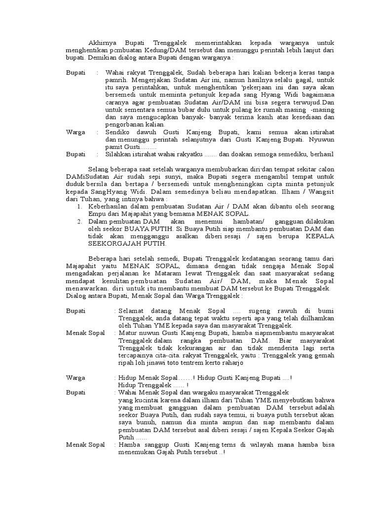 Menak Sopal Tokoh Sejarah | PDF