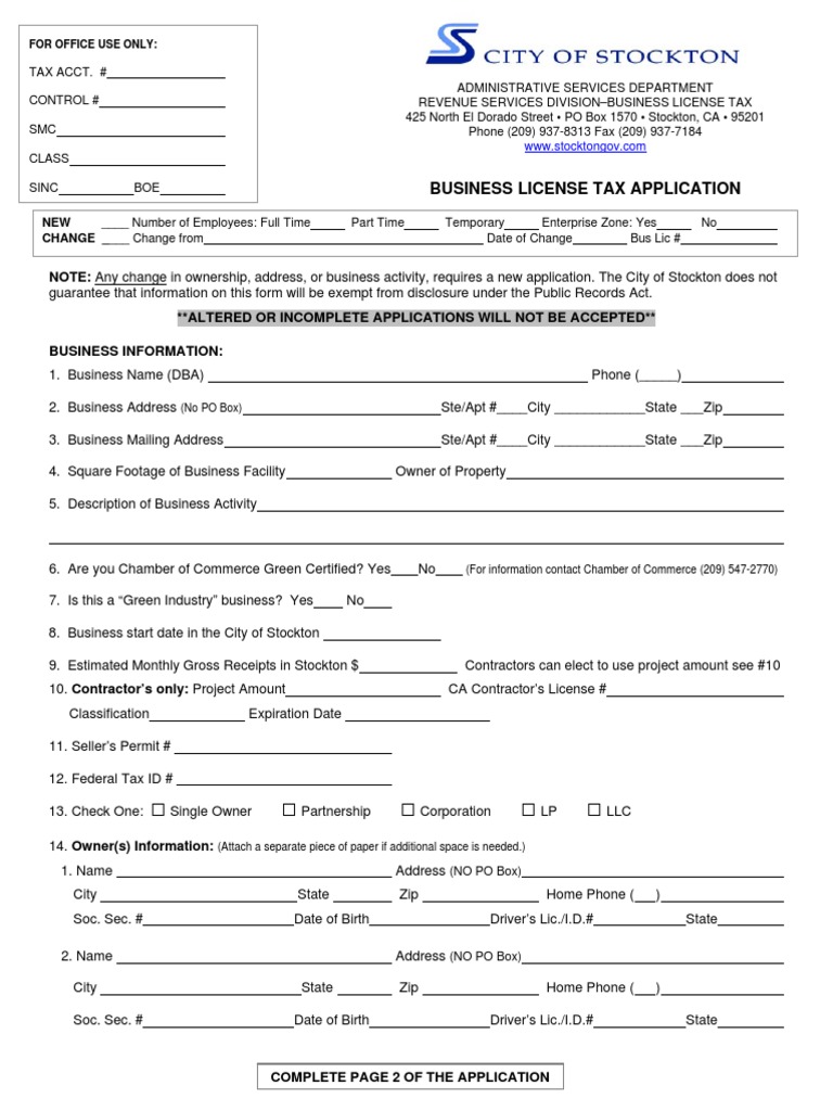 Business License Application | Identity Document | Limited Liability ...