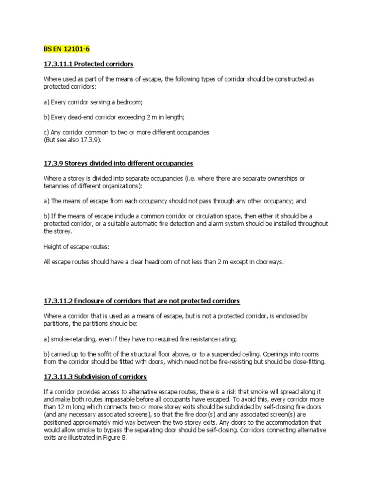 BS EN 12101-6: Protected Corridors Guide | PDF | Art