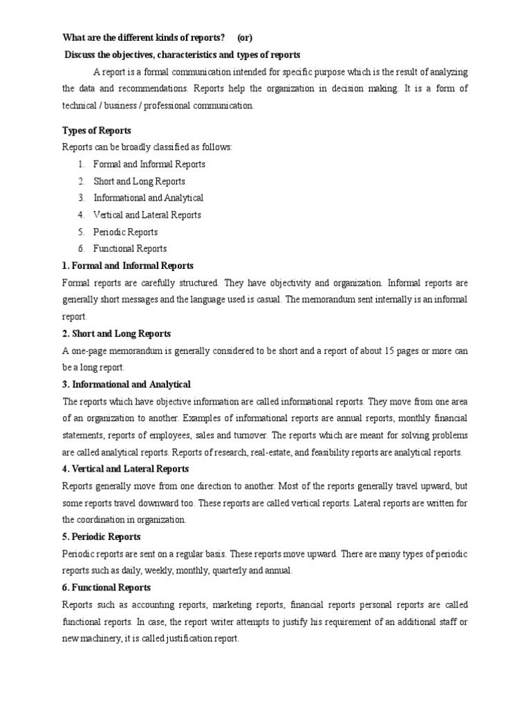 Report Writing Structure | PDF