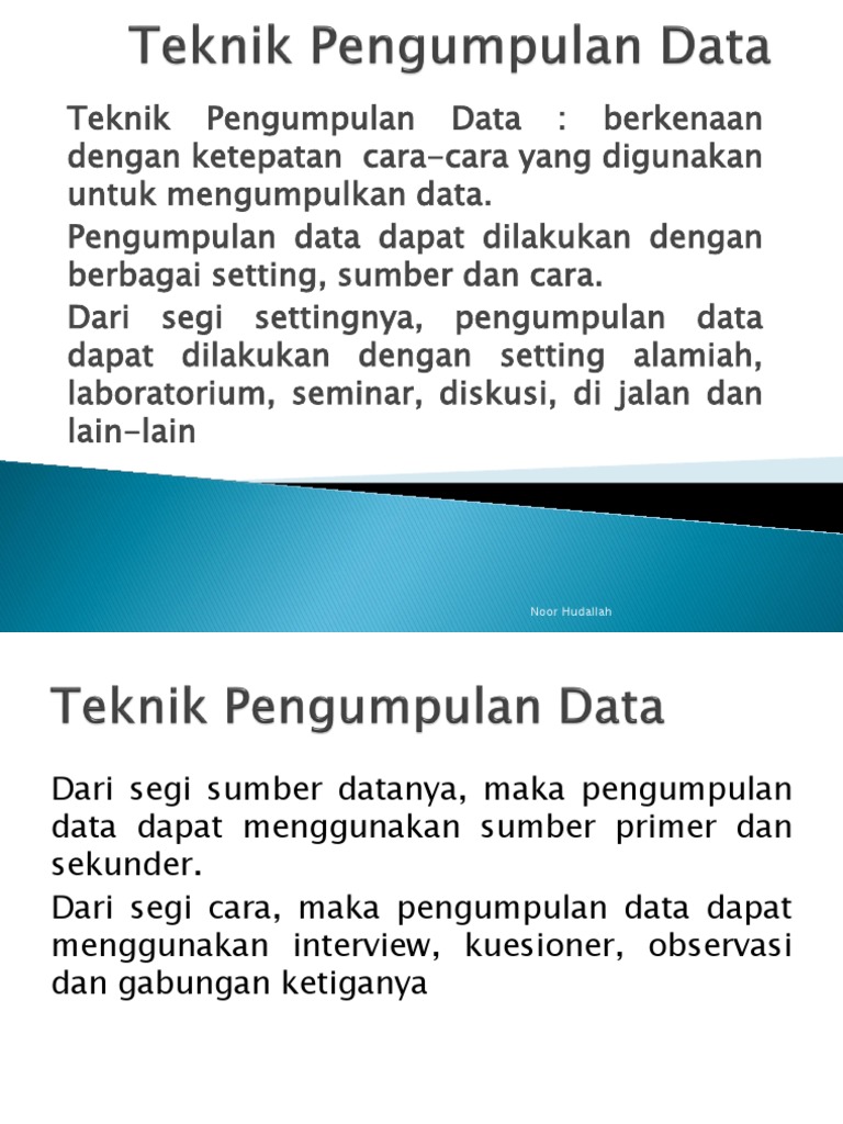 Metode Pengumpulan Data