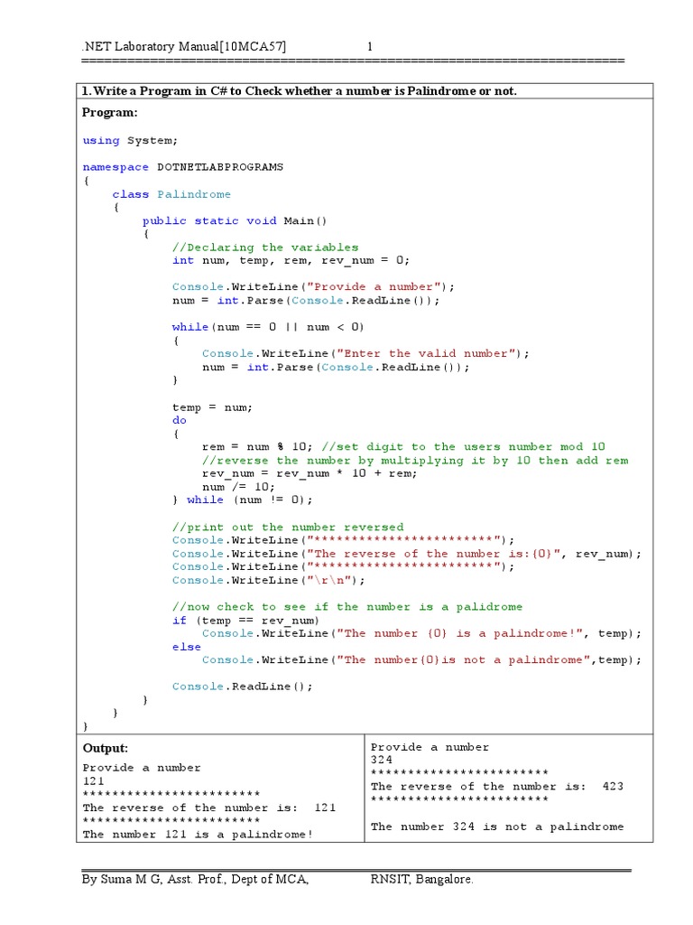 Dot Netprogram | Download Free PDF | C Sharp (Programming Language) | Matrix (Mathematics)
