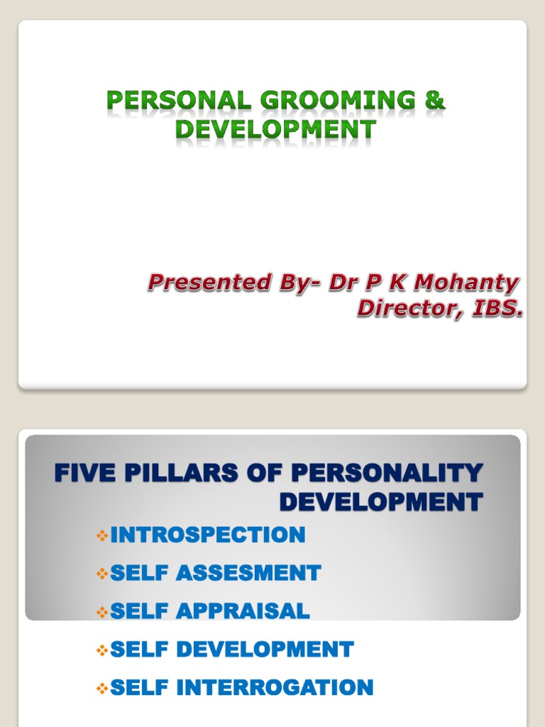 Personal Grooming & Development | PDF | Emotions | Self