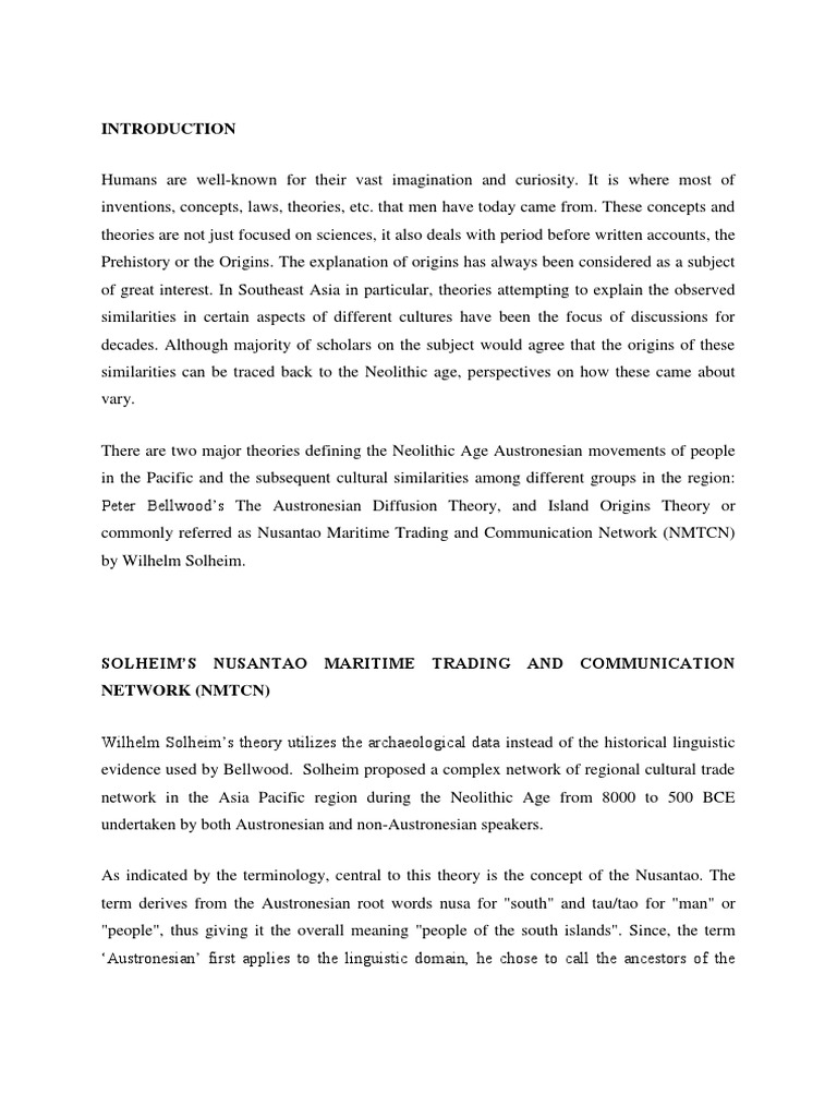 Solheim's Nusantao | PDF | Southeast Asia