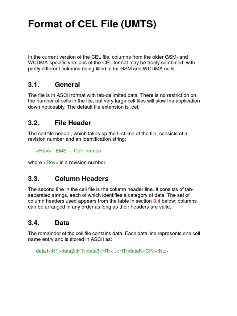Cell File Format | PDF | Science & Mathematics