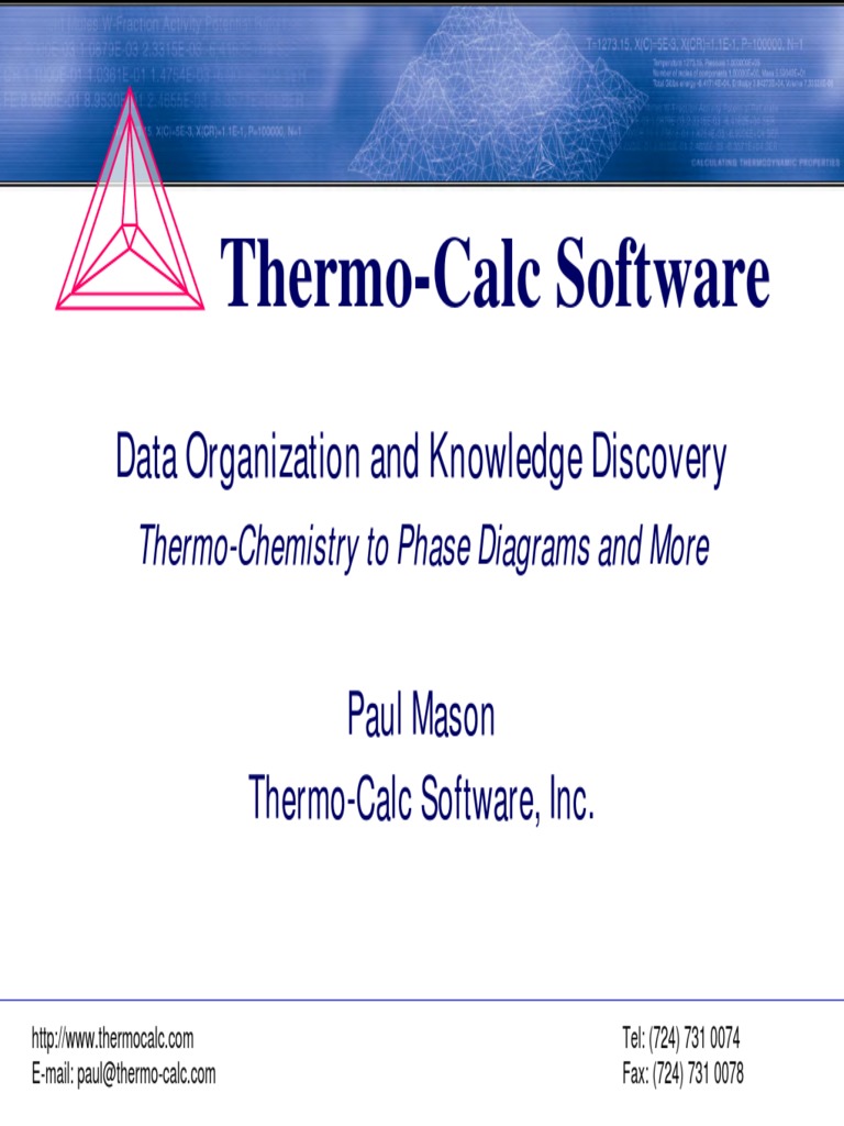 Thermo Calc | PDF | Phase (Matter) | Alloy