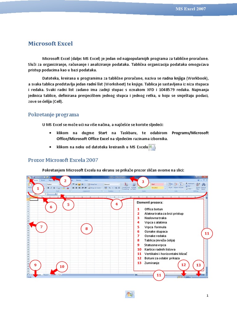 MS Excel 2007 | PDF