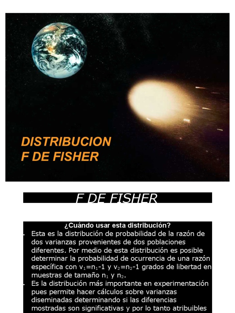 Distribucion Fisher | PDF | Probabilidad | Distribución de probabilidad
