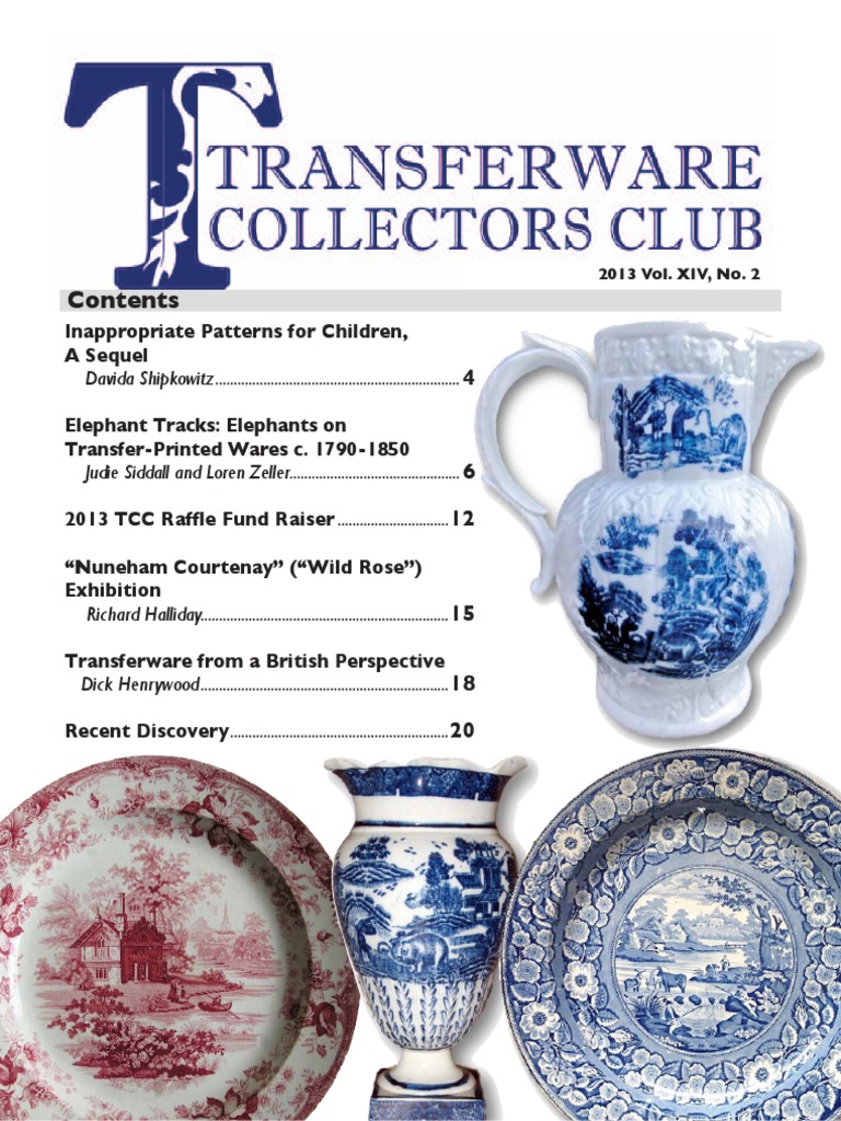 Transferware Collectors Club Bulletin One 2013 | PDF | Decorative Arts ...