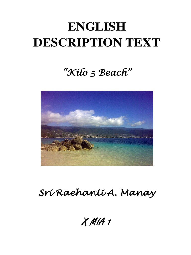 English Description Text | PDF | Travel