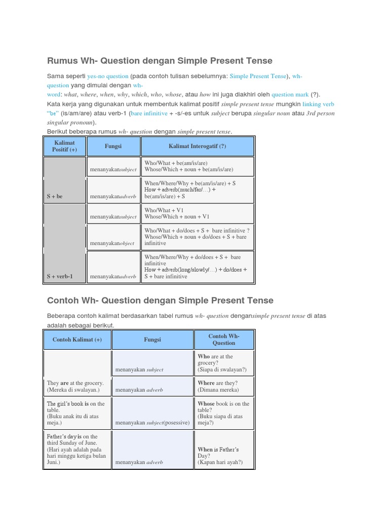 Rumus WH | PDF | Linguistic Typology | Philology