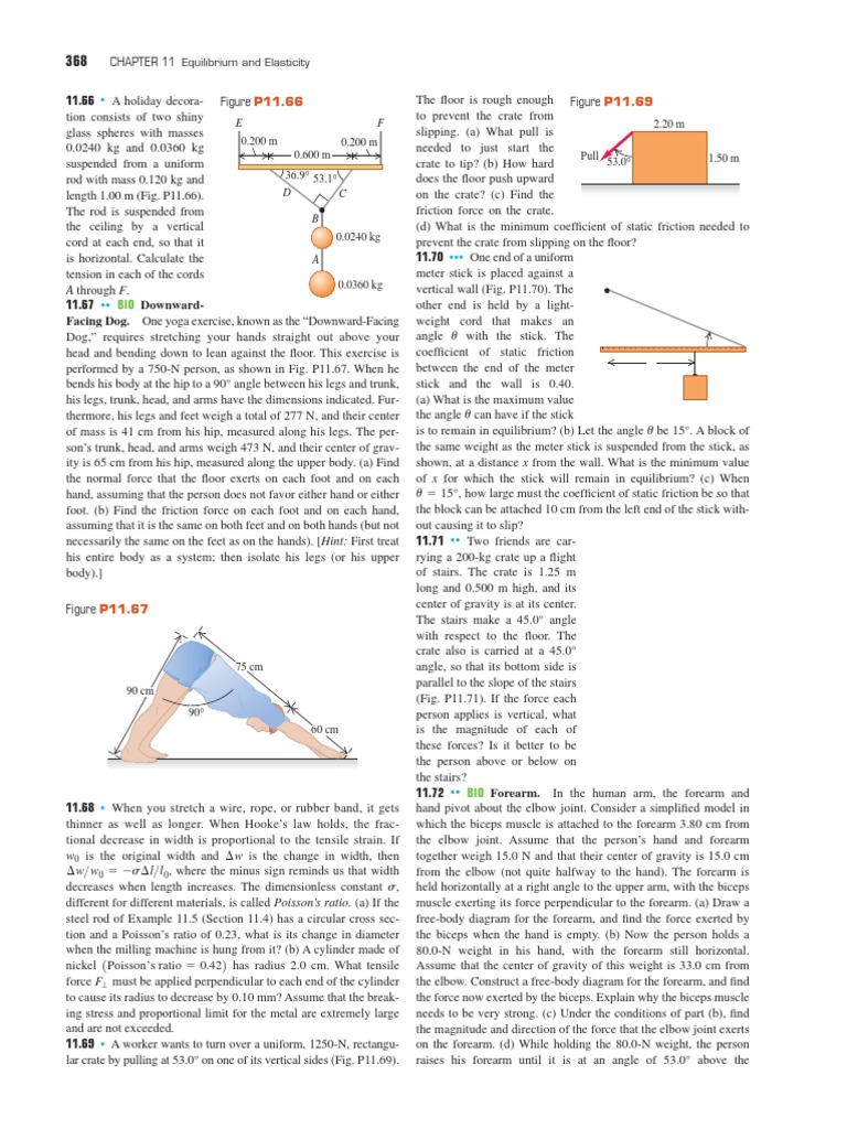 Equilibrium and Elasticity Problems | PDF | Elbow | Stress (Mechanics)