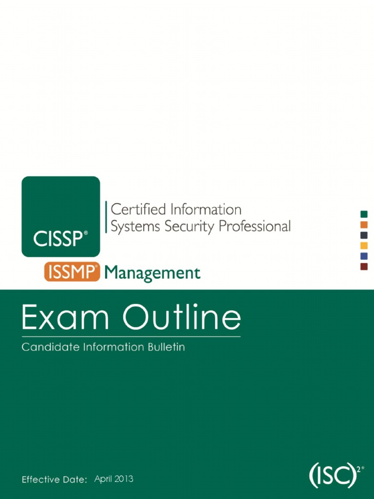 Cissp - Issmp Exam Outline | PDF | Identity Document | Information Security