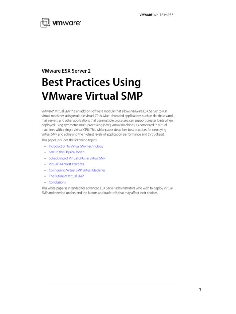 VSMP Best Practices | PDF