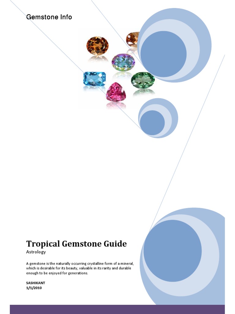 Tropical Gemstone Guide | PDF