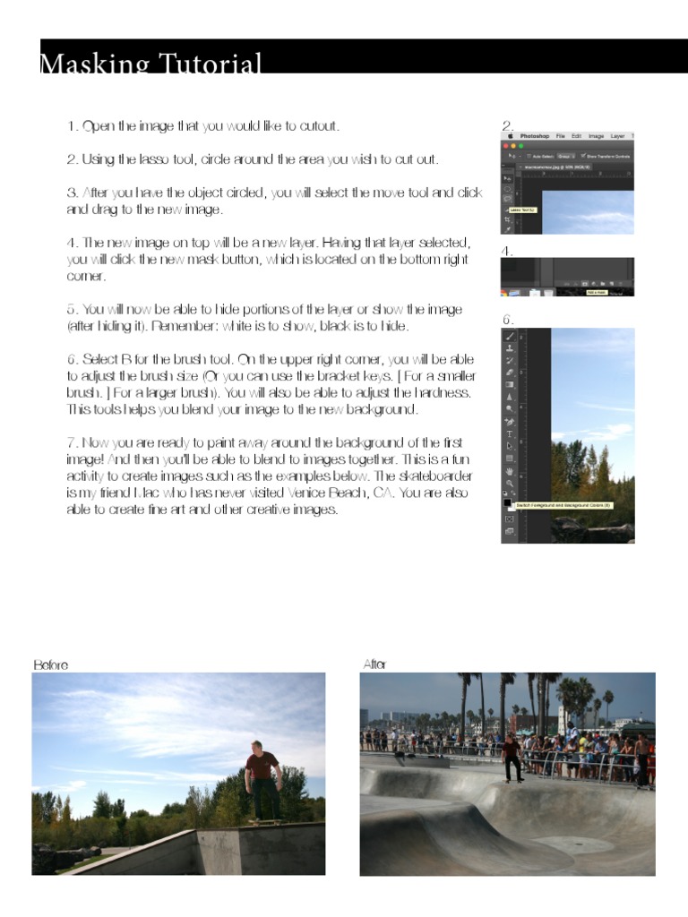 Masking Tutorial: Before After | PDF | Art Media