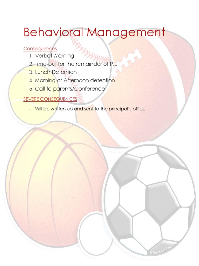 Behavioral Management Consequences Guide | PDF