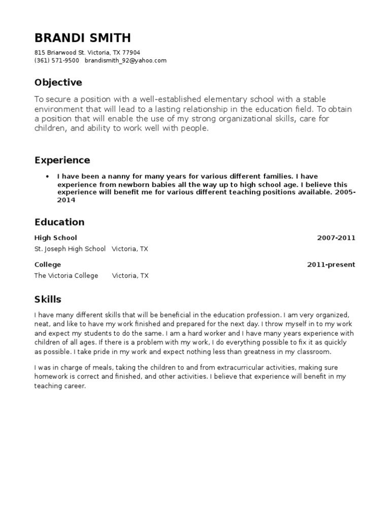 Brandi Resume | PDF