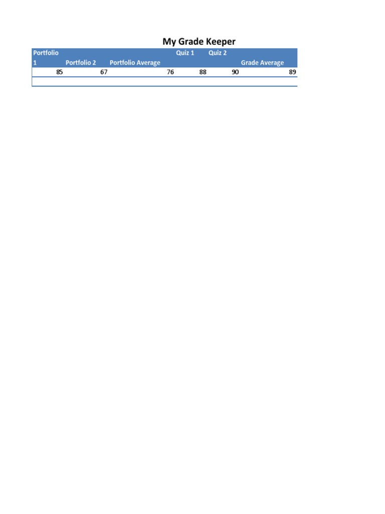 Grade Keeper | PDF
