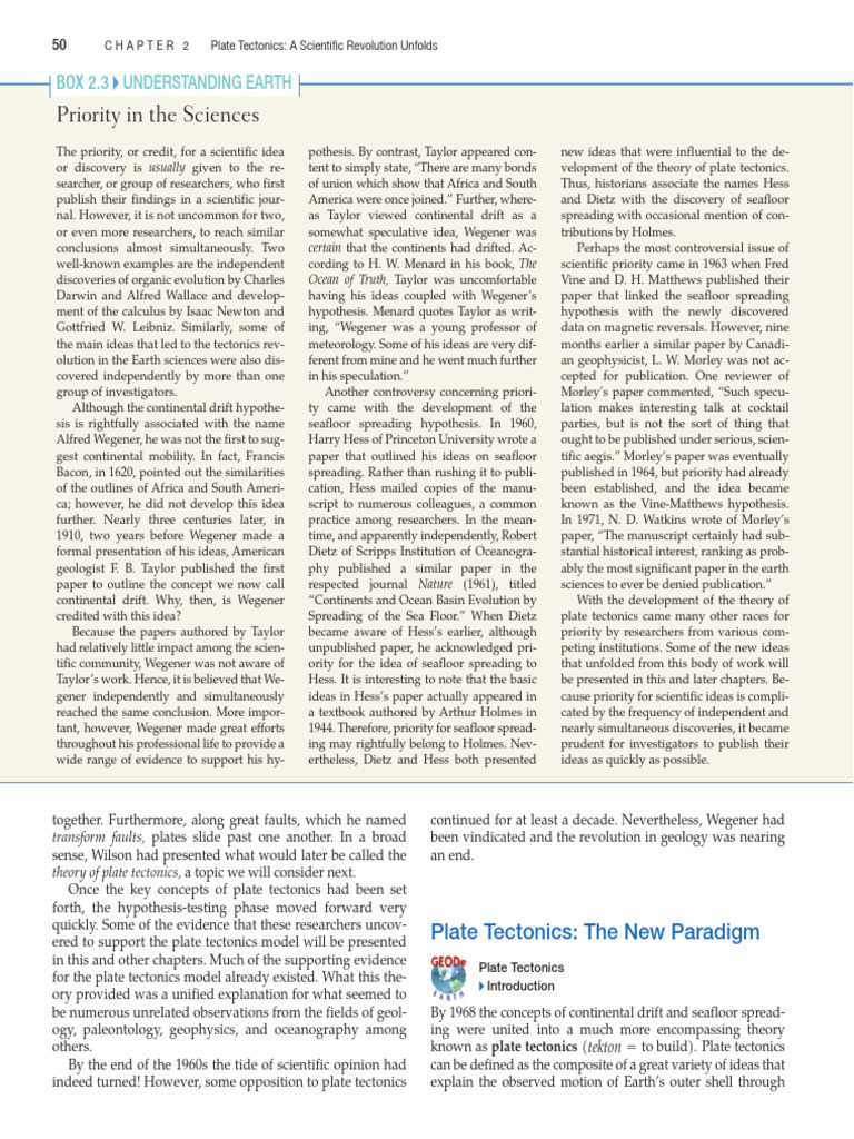 Tarbuck & Lutgens 2008 Plate Tectonics The New Paradigm | PDF | Plate ...