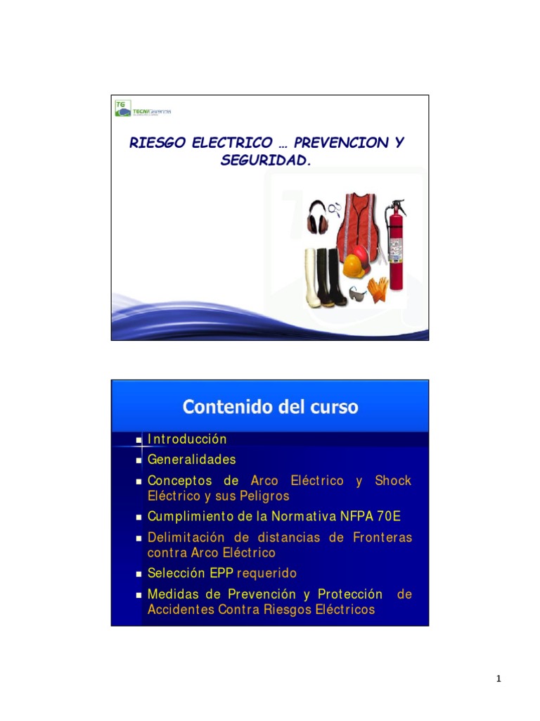 Curso De Riesgo Electrico Descargar Gratis Pdf Corriente Eléctrica