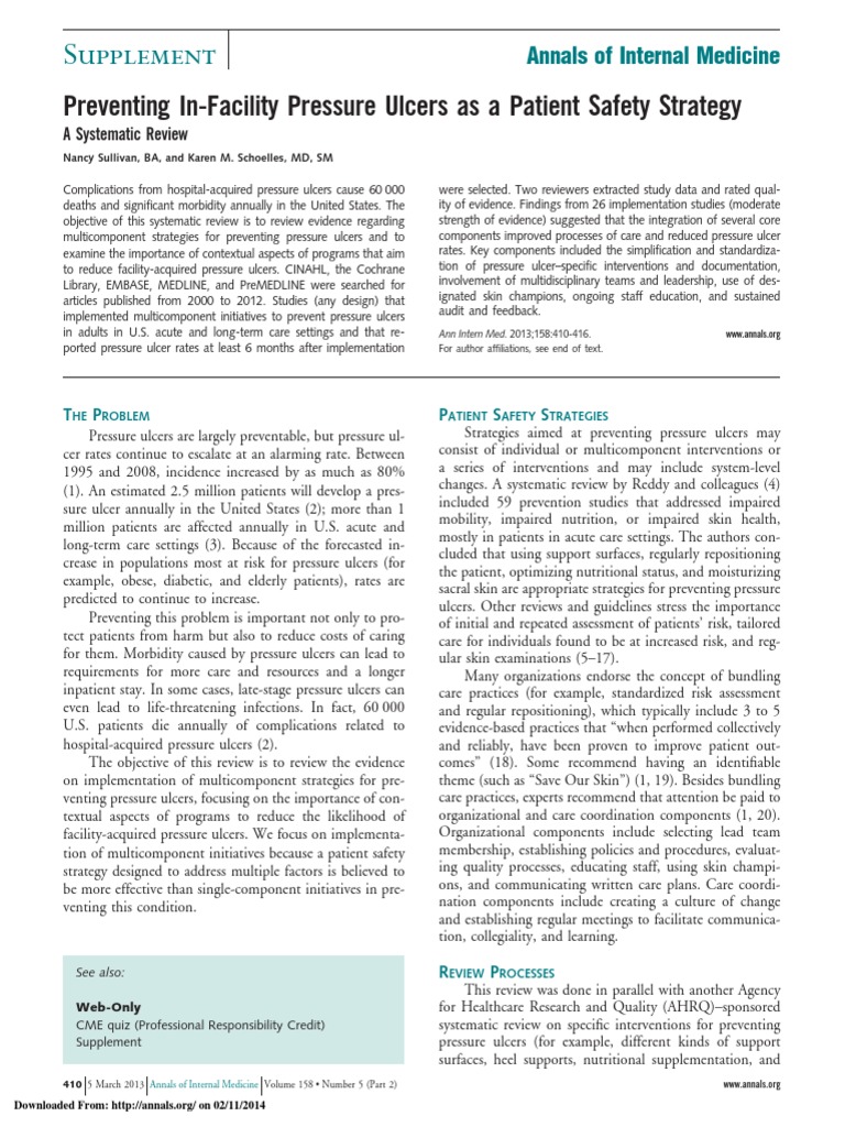 08 Preventing in-Facility Pressure Ulcers as a Patient Safety Strategy ...