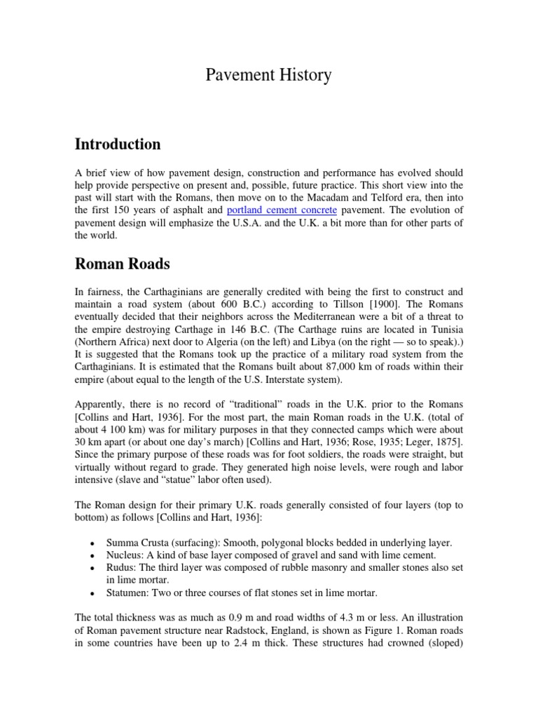 Pavement History | PDF | Road Surface | Asphalt
