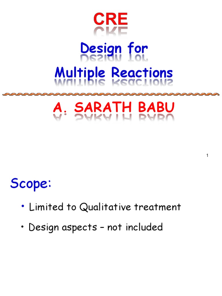 6.multiple Reactions | Download Free PDF | Chemical Reactions ...