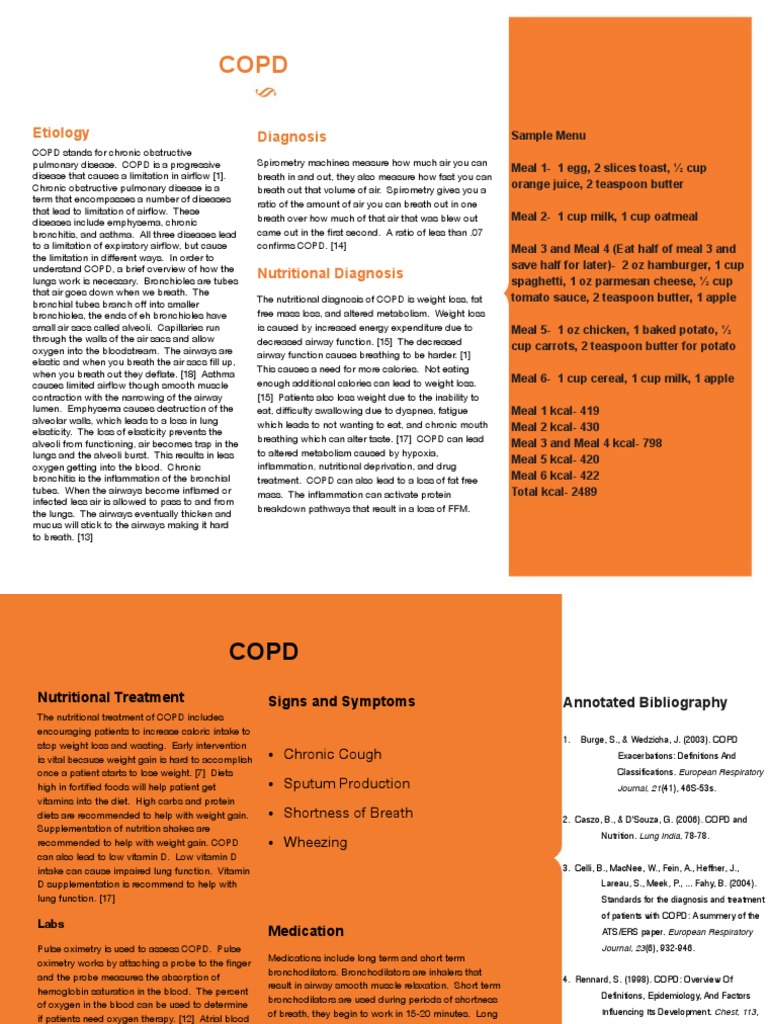 Copd Handout | PDF | Chronic Obstructive Pulmonary Disease ...