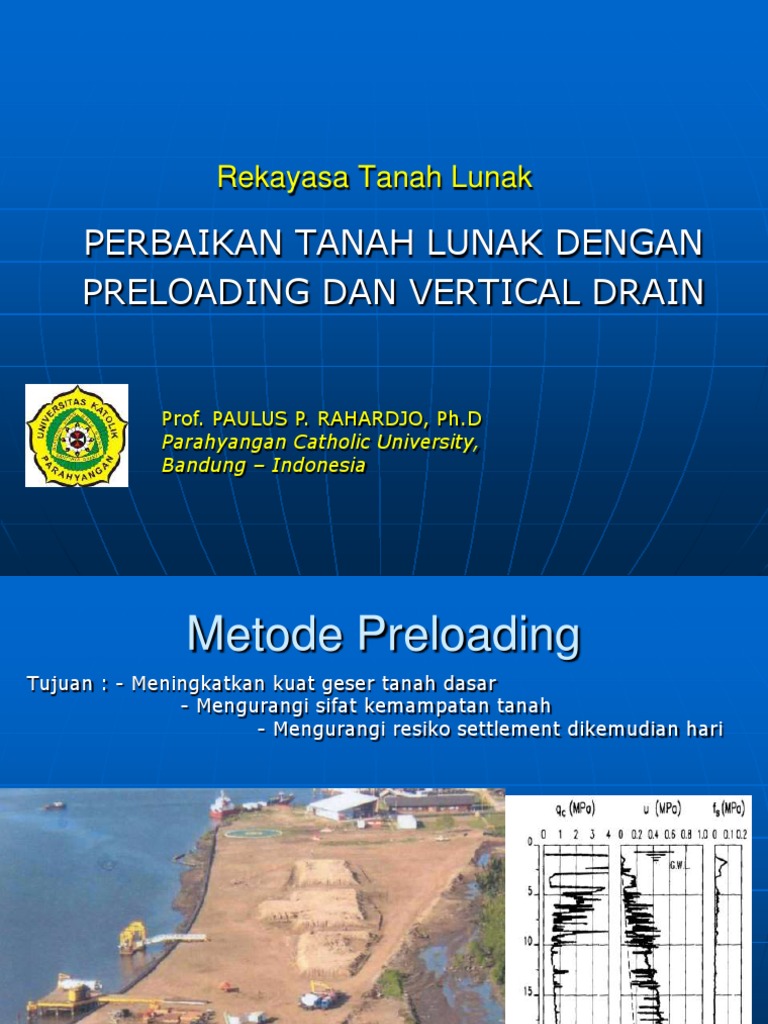 Rekayasa Tanah Lunak: Preloading dan Drainase Vertikal untuk ...