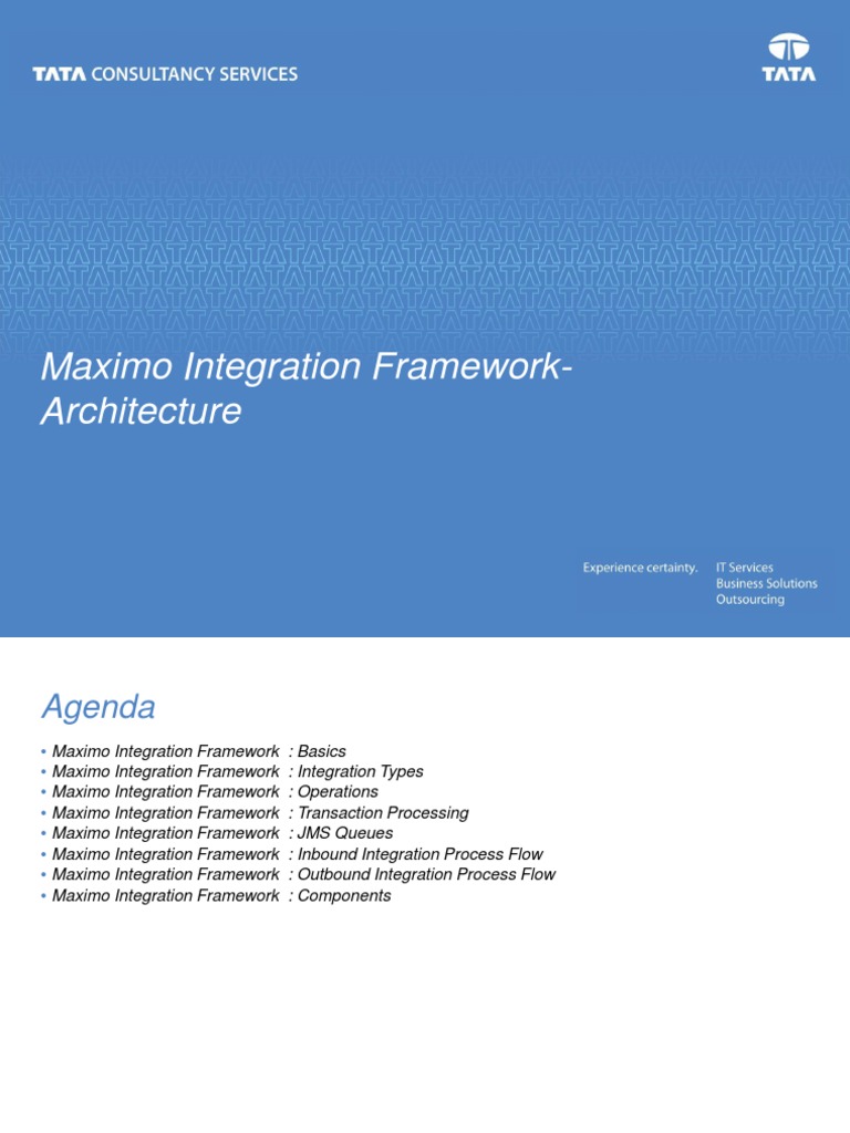Maximo Integration Framework Architecture An Overview Of Integration