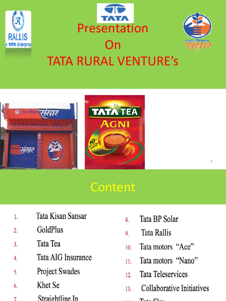 Tata's Rural Marketing | Download Free PDF | Insurance | Agriculture