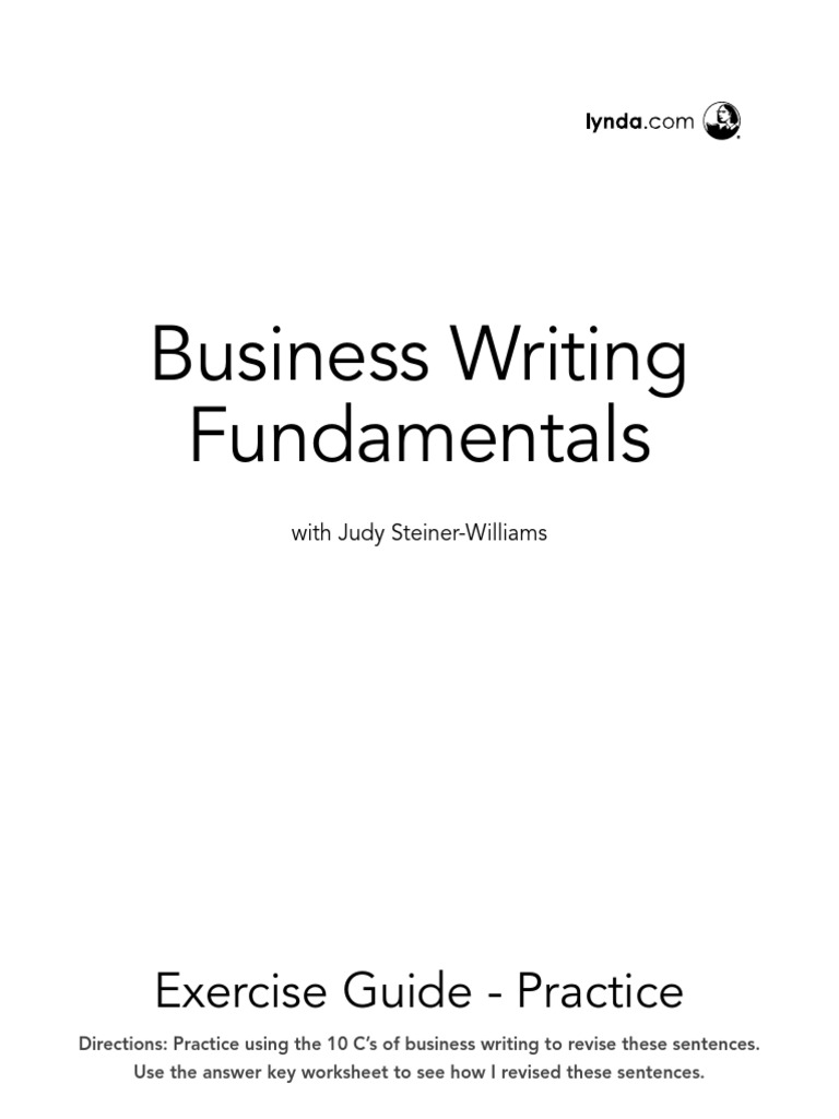 Business Writing Practice with 10 C’s | PDF | Employment | Sales