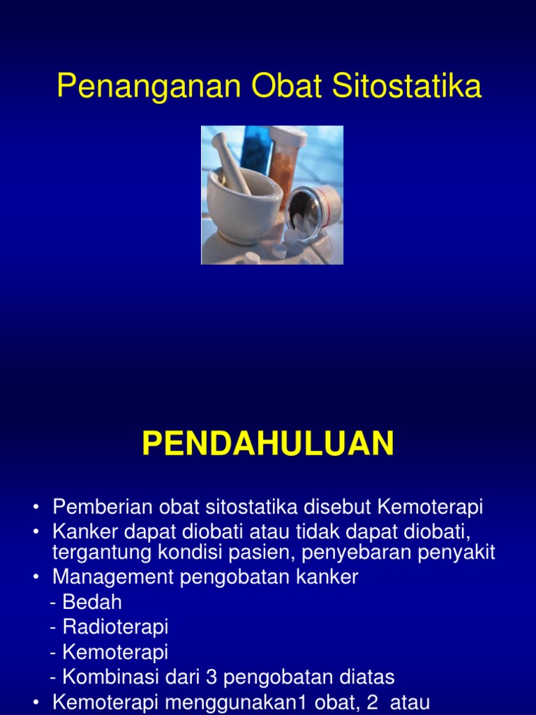 Panduan Lengkap Penanganan Obat Sitostatika | PDF