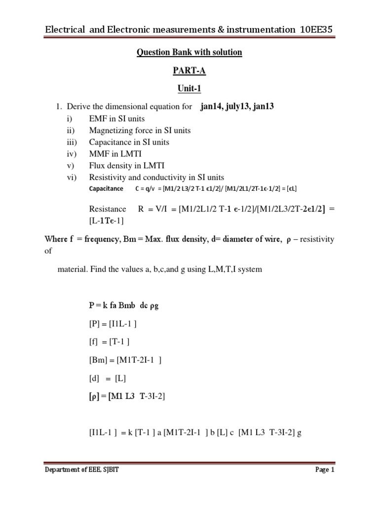 Electrical and Electronics Measurement and Instrumentation | Download ...