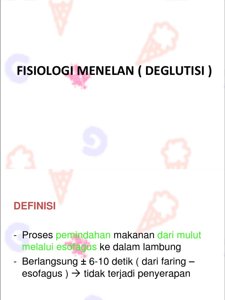 Fisiologi Menelan | PDF