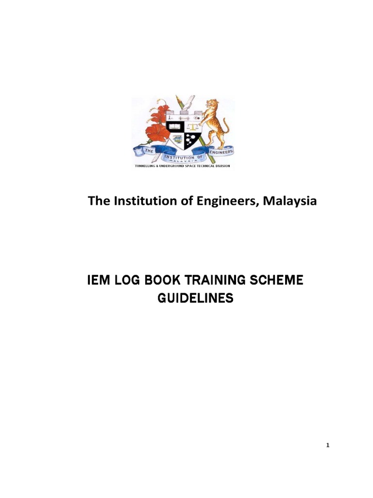 IEM Log Book Training Scheme Guidelines | PDF | Mentorship | Engineer